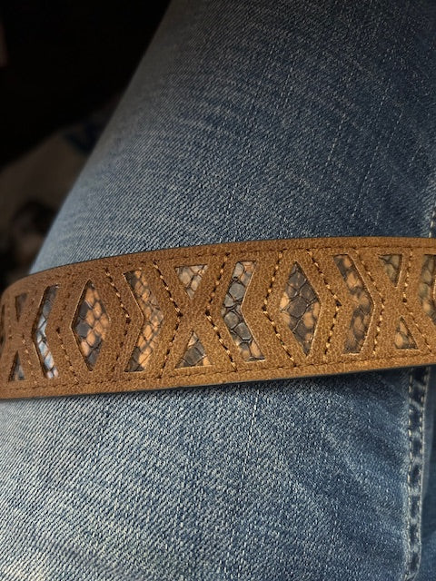 CatchFly Belt Python Texture – Racked Threads